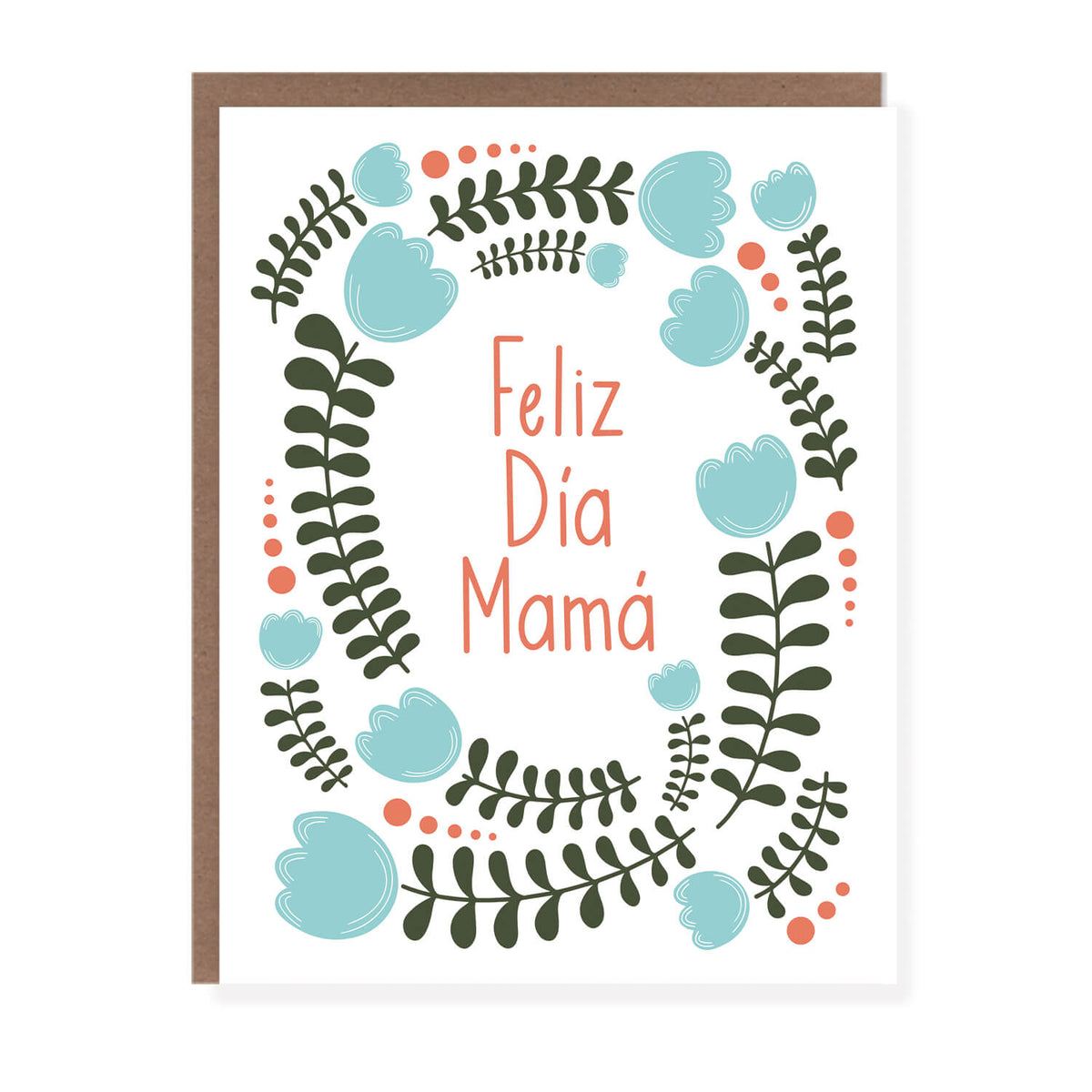 Feliz Dia Mama Wreath | Spanish Mother's Day Card – Morgan Swank Studio