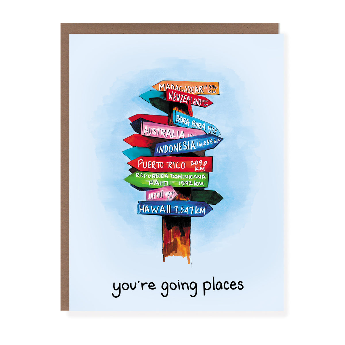 Going Places Congratulations Card – Morgan Swank Studio