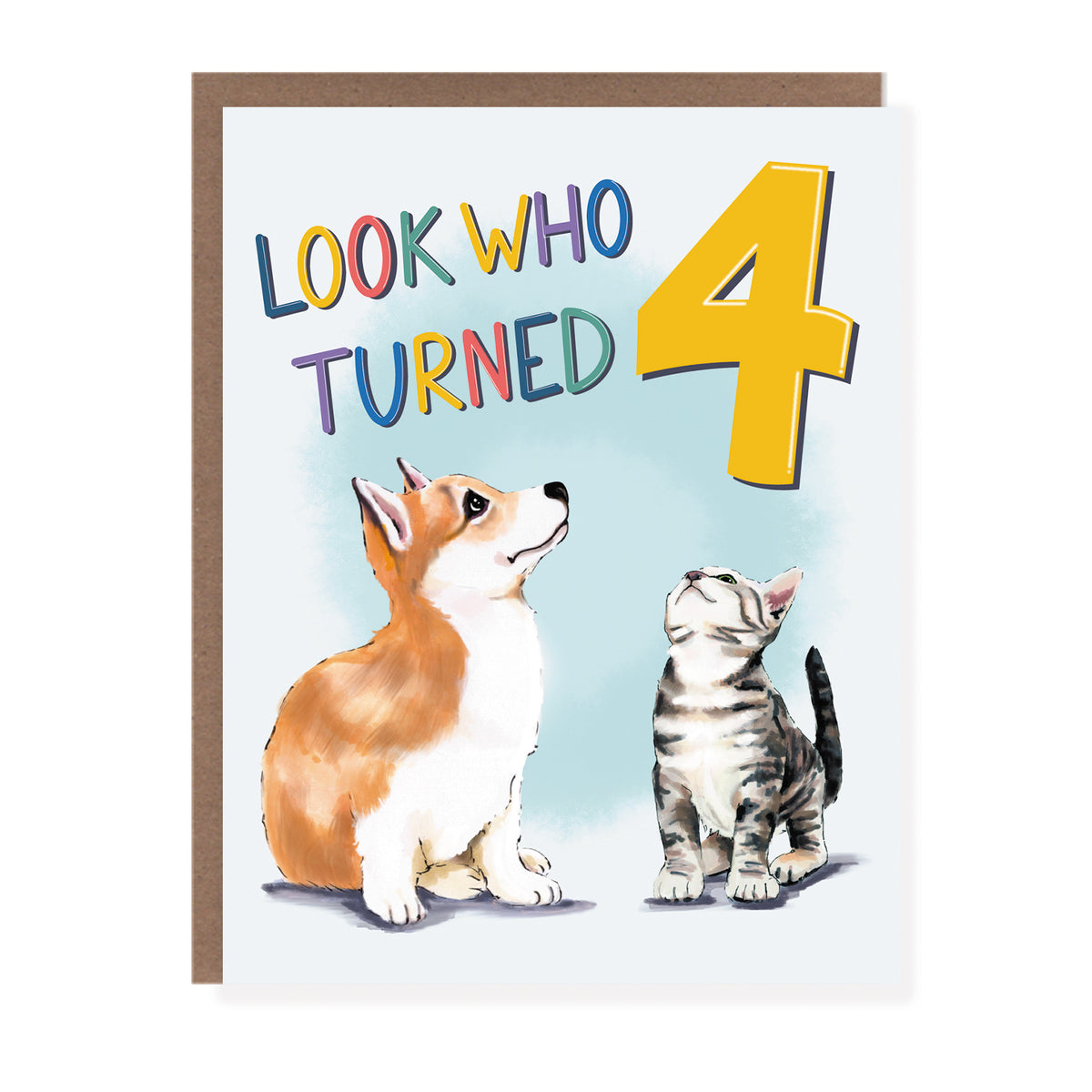 Look Who Turned Four Birthday Card – Morgan Swank Studio