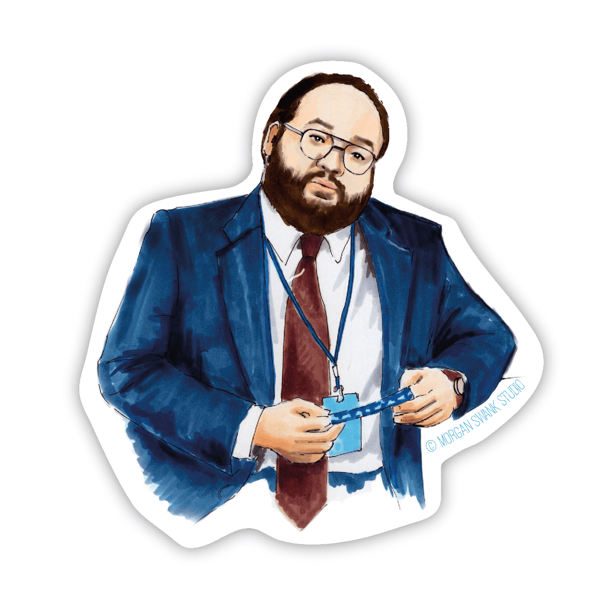 Dylan Severance Sticker – Morgan Swank Studio