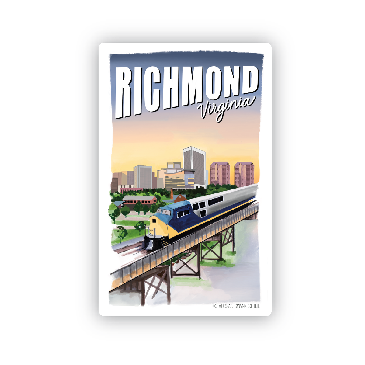 Richmond Virginia Sticker – Morgan Swank Studio