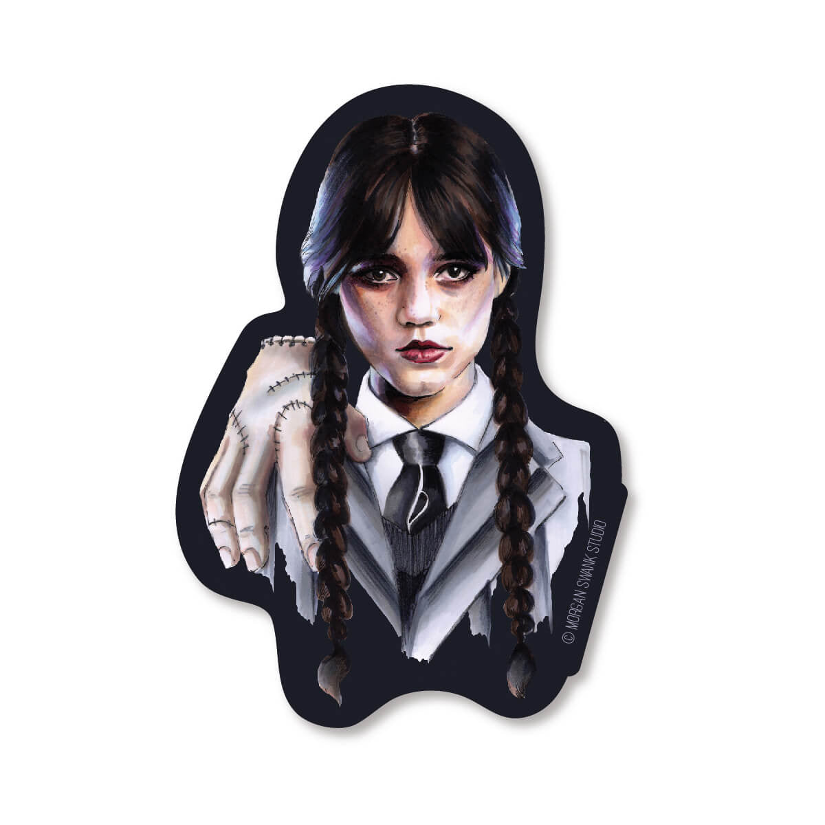 Wednesday Sticker – Morgan Swank Studio